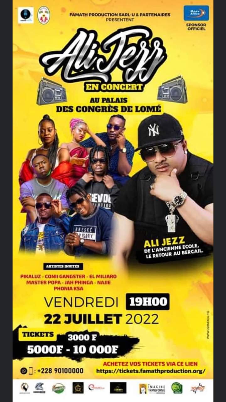 L'artiste rappeur Ali Jezz arrivé à Lomé, promet un concert "tout feu ...